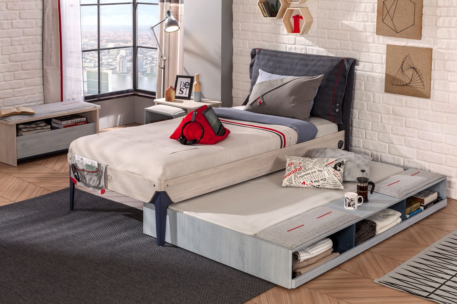 Detské postele s úložným priestorom - Hezký detský nábytok