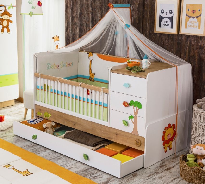 Rastúca postieľka Safari Natura - posledný kus - Hezký detský nábytok