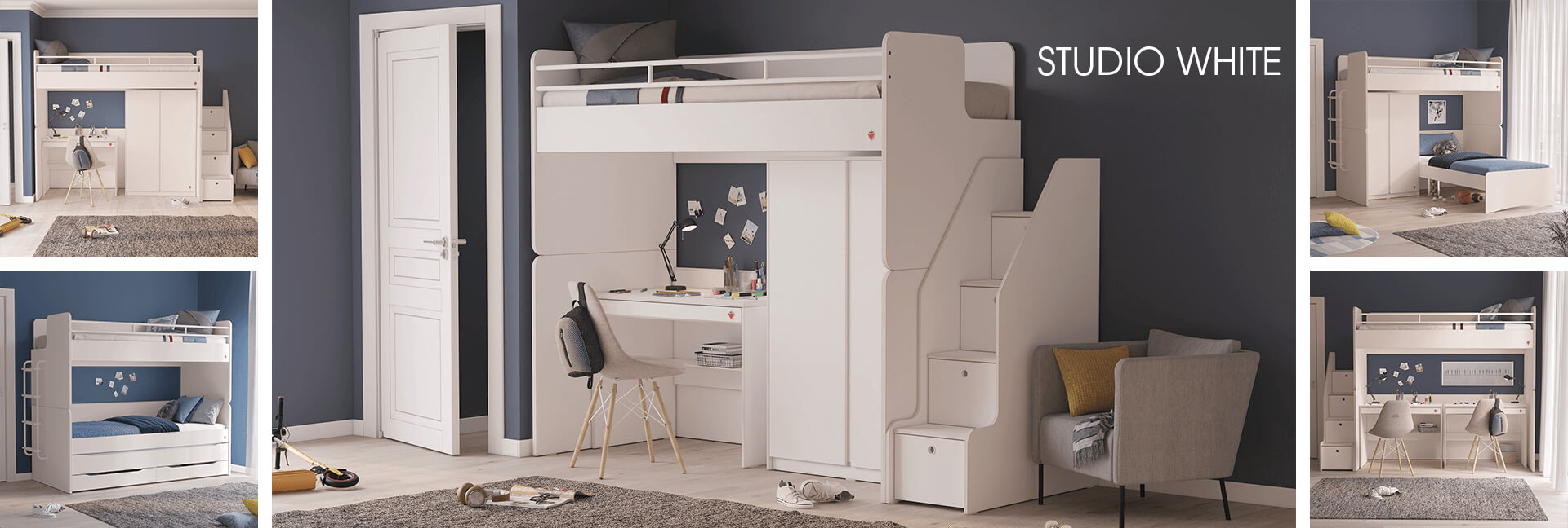 Vyvýšené postele pre deti a študentov | hezkydetskynabytok.sk